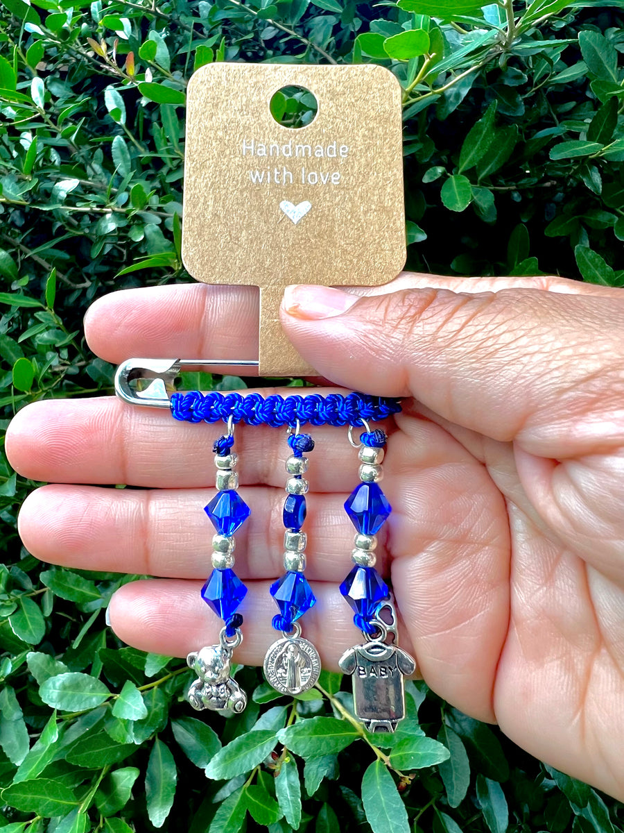 Royal blue safety-pin – Rosiita's B-utique